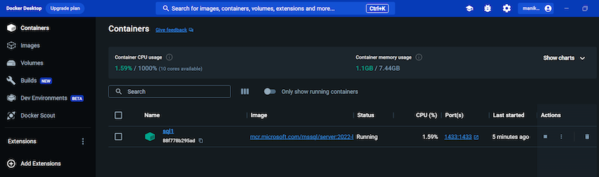 Run MS SQL Server on Docker 📦