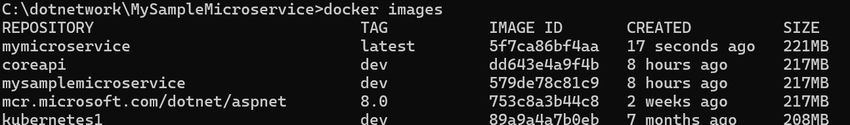 Running Net Core Application Using Docker Container