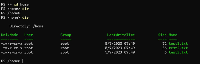 Running PowerShell Inside Docker Container
