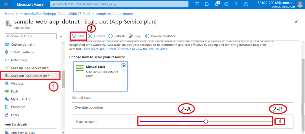 Scaling In Azure App Service
