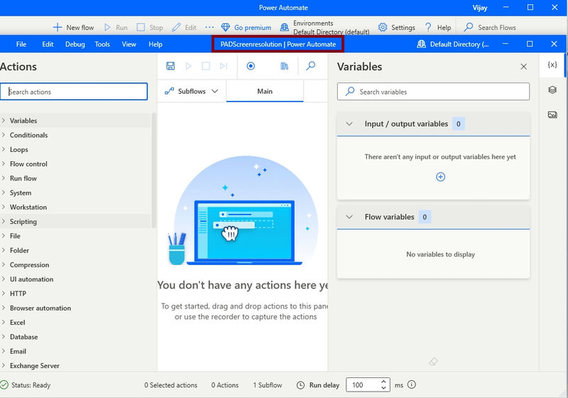 Screen Resolution In Desktop Flow Using Microsoft Power Automate