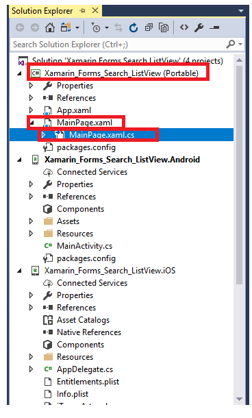 Searching A Name From The Listview Using Xamarinforms For Uwp