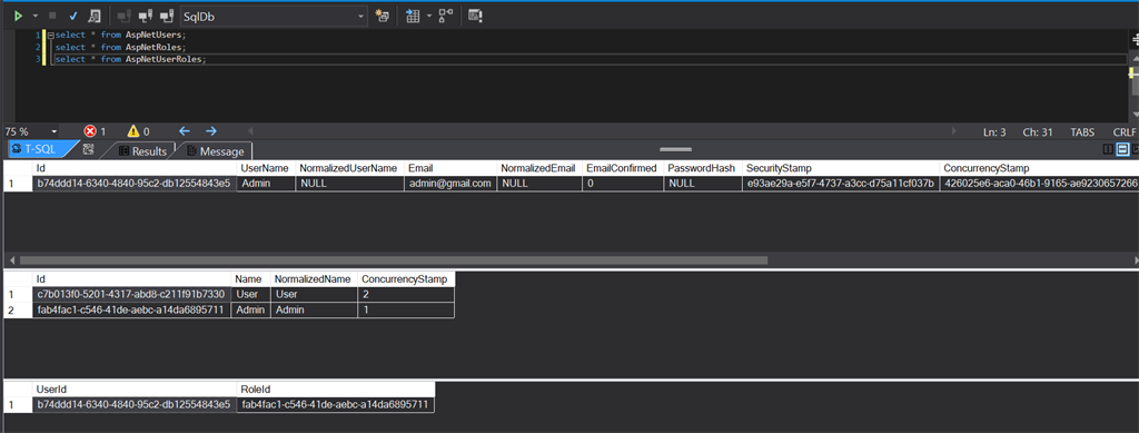 Seed Data In .Net Core Identity