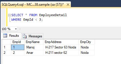 SELECT Statement in SQL