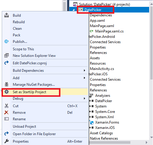 Selecting A Date From Calendar Using Xamarinforms