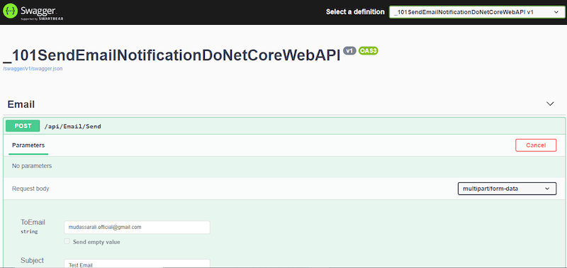 Send Email Using ASP.NET Core 5 Web API