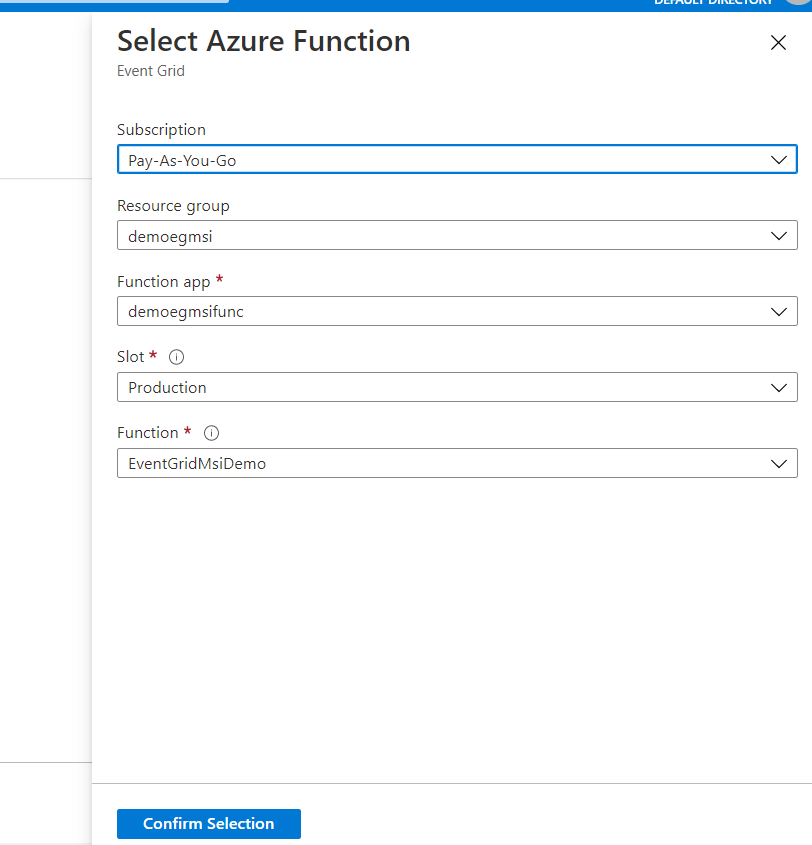 Send Events To Event Grid Topic From Blob Triggered Azure Function Using Managed Service Identity