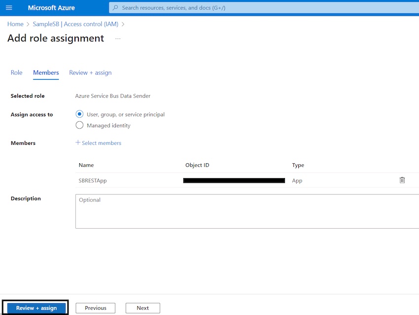 Send Messages from Postman to Service Bus