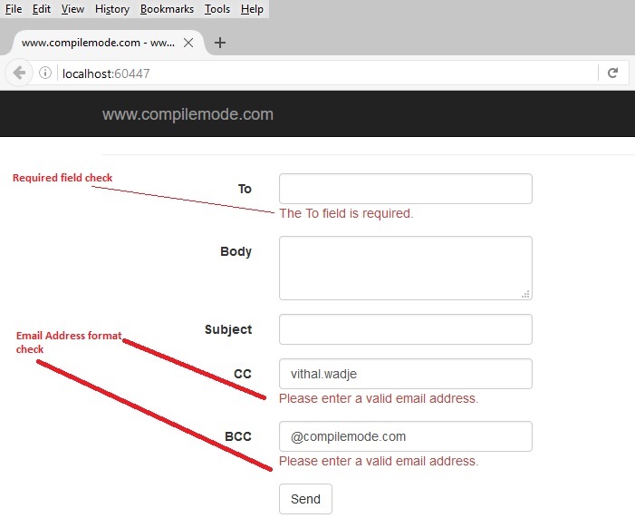 Sending Emails In ASP.NET MVC From Controller Using WebMail Helper
