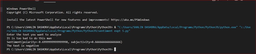 Sentiment Analysis Using Python