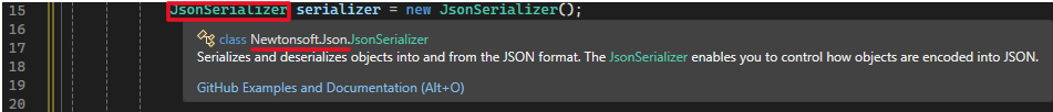 Serialization (2) - JSON Serialization