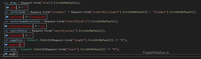 Server Side Rendering Of DataTables JS In ASP.NET Core