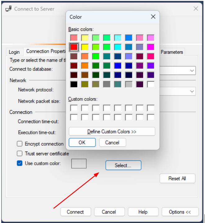 Set Status Bar Color for SQL Server Query Editor Set Status Bar Color for SQL Server Query Editor