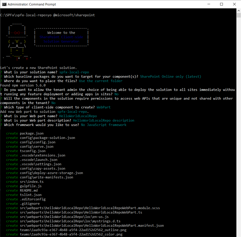 Set Up Local NPM Repository For SPFx Set Up Local NPM Repository For SPFx