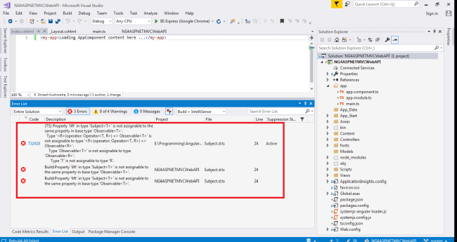 Setting Up Angular 4 Development Environment In Aspnet Mvc And Web Api