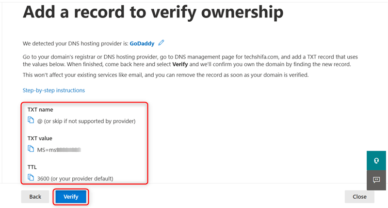 Setting Up Custom Domain In Microsoft 365 Via Admin Center