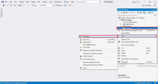 Setting Up An Mvc Core 30 Application With An Empty Template 4594