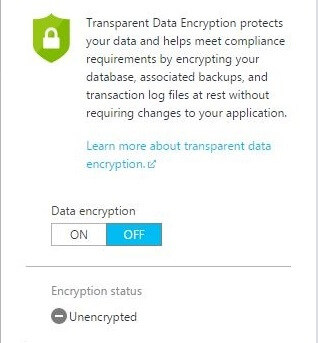 Setting Up Transparent Data Encryption With Existing Azure SQL Database