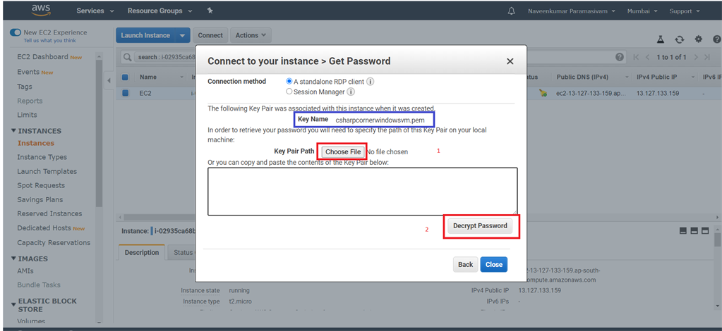Setup Amazon EC2 Windows Instance