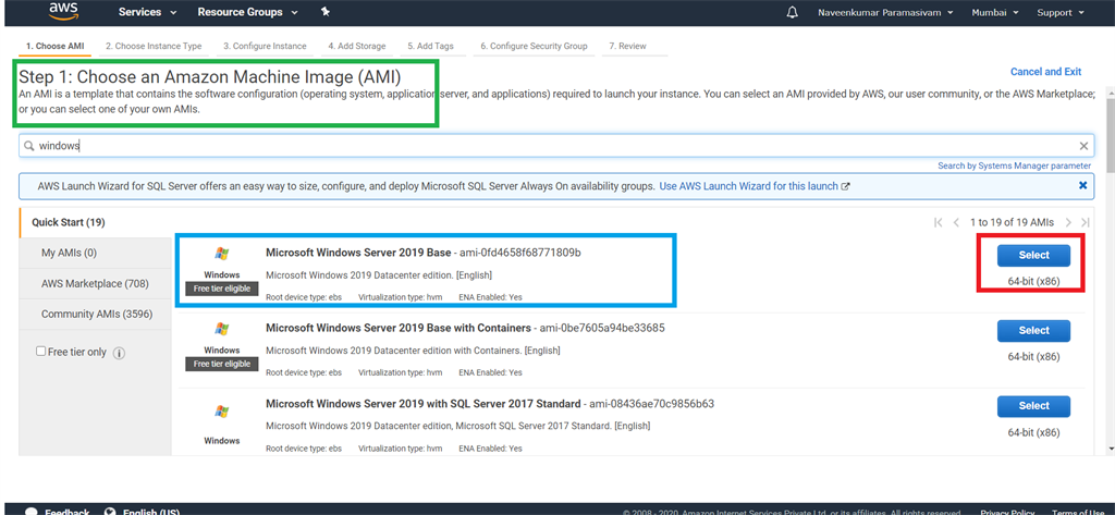 Setup Amazon EC2 Windows Instance