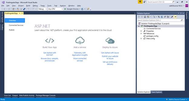 Setup Angular Environment On Visual Studio 2017