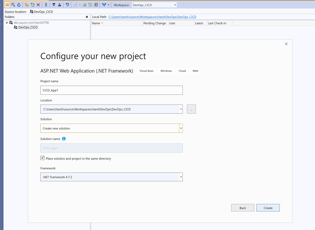 Setup Azure CI/CD Pipelines Using Visual Studio
