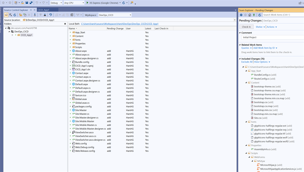 Setup Azure CI/CD Pipelines Using Visual Studio
