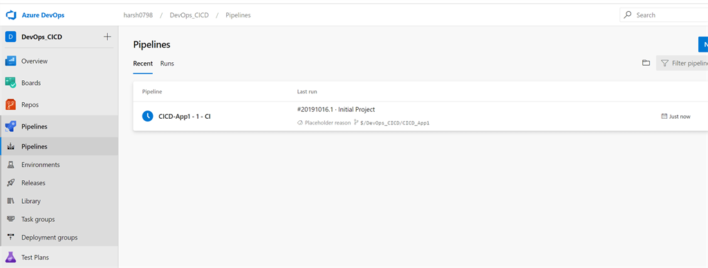 Setup Azure CI/CD Pipelines Using Visual Studio