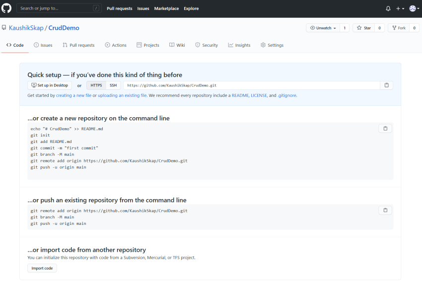 Set Up GitHub With .NET Project