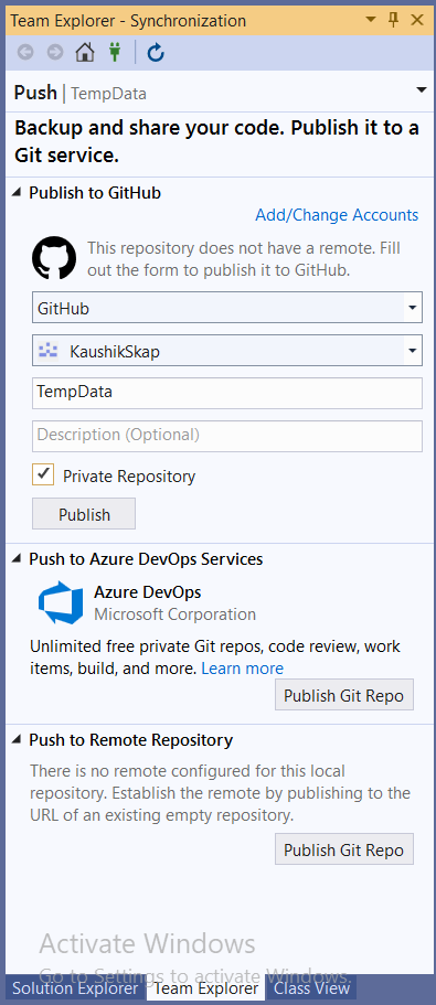 Set Up GitHub With .NET Project