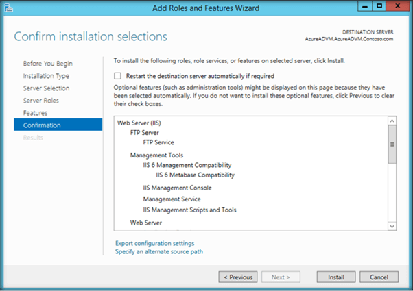 Setup Internet Information Services (IIS) Web Server In Azure
