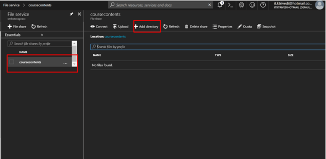 Shared Storage With Azure Virtual Machine