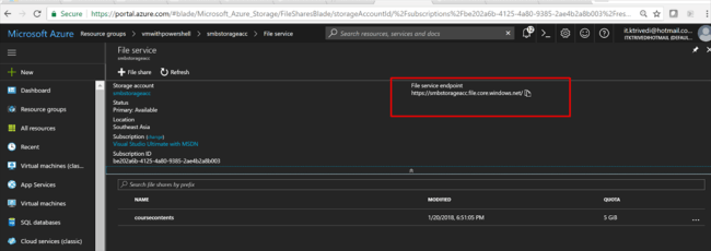 Shared Storage With Azure Virtual Machine