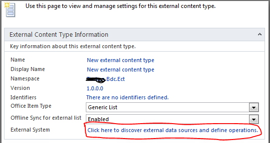 SharePoint 2010 - Creating External Content Types Using SharePoint Designer