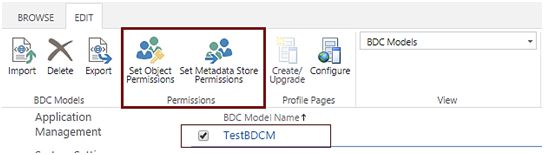 SharePoint 2013 - Export and Import BDC Model to Create External List