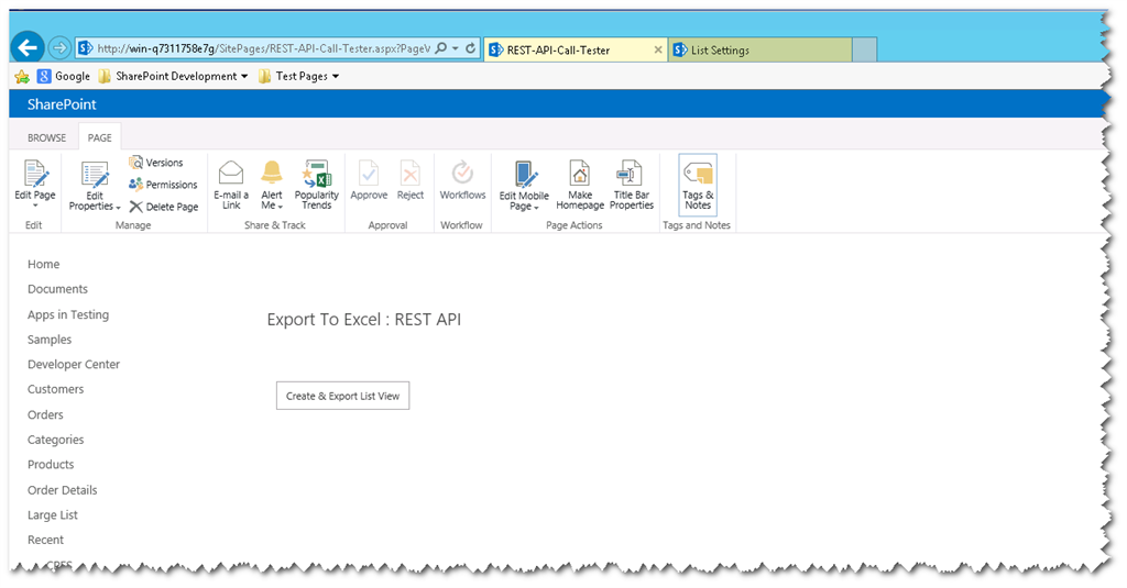 SharePoint 2013: Export To Excel Using REST API