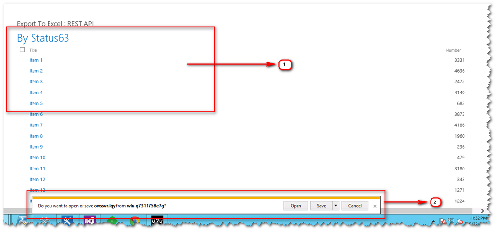SharePoint 2013: Export To Excel Using REST API