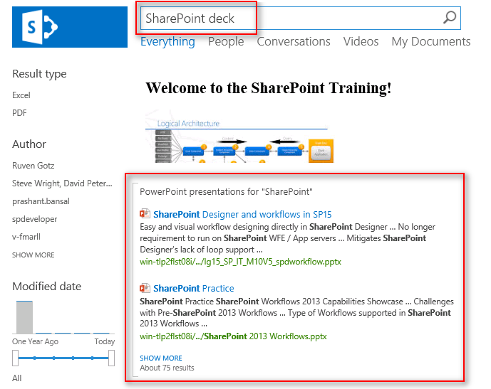 SharePoint 2013: How To Create Custom Intent Based Results Blocks Using Query Rules