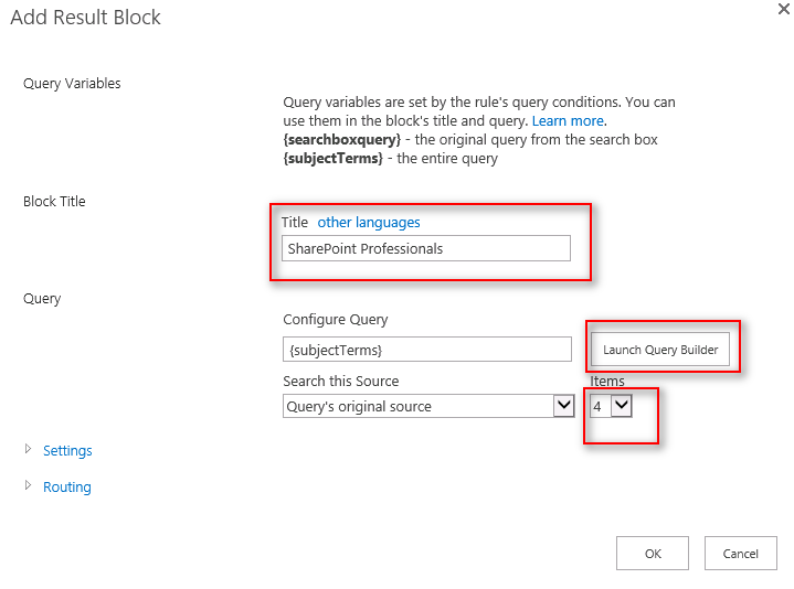 Sharepoint 2013 How To Create Custom Result Blocks Using Query Rules 5851