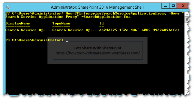 How To Configure Search Service Application Using PowerShell