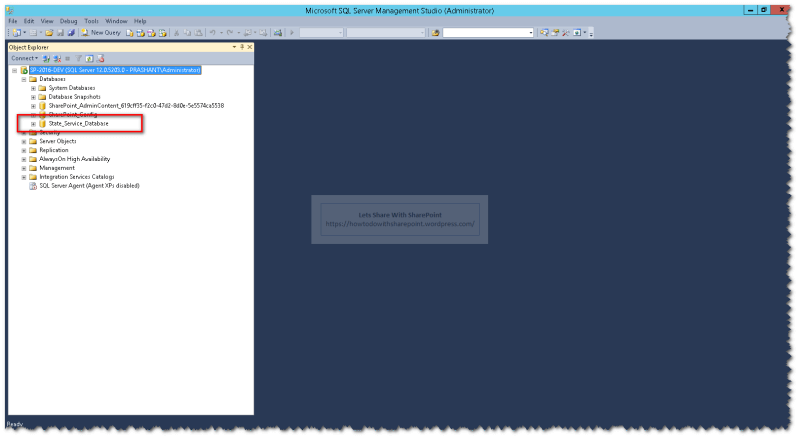 SharePoint 2016 - How To Configure State Service Application Using PowerShell
