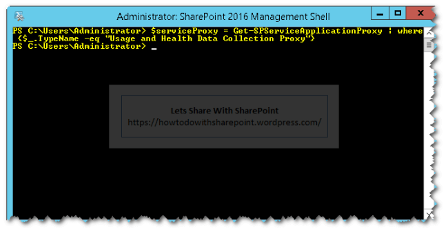 Sharepoint 2016 How To Configure Usage And Health Service Application