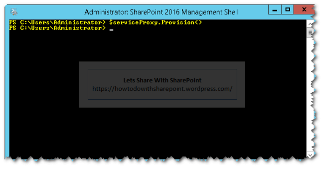 SharePoint 2016 - How To Configure Usage And Health Service Application Using PowerShell