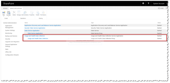 SharePoint 2016 - How To Configure Usage And Health Service Application Using PowerShell