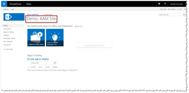 How To Implement Alternate Access Mapping
