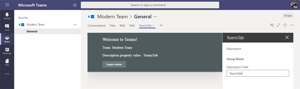 SharePoint Framework - Build Microsoft Teams Tab SharePoint Framework - Build Microsoft Teams Tab
