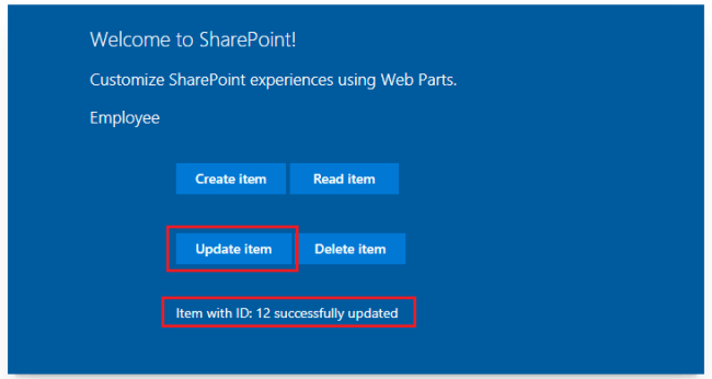 SharePoint Framework - CRUD Operations Using ReactJS
