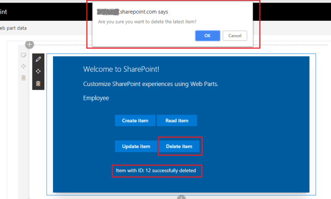 Sharepoint Framework Crud Operations Using Reactjs
