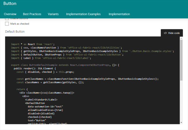 SharePoint Framework - Integrating Office UI Fabric