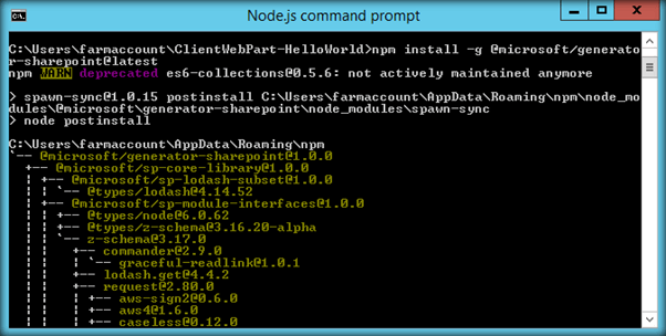 Sharepoint Framework Setting Up Development Environment